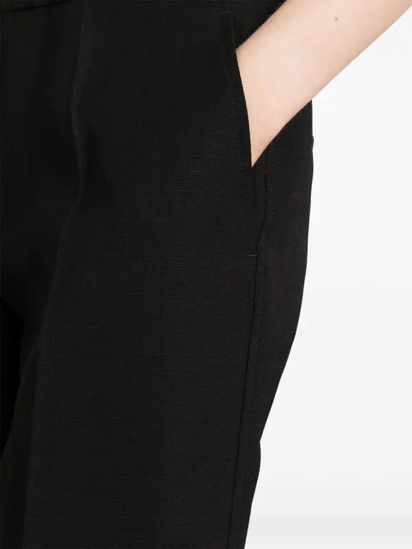 JIL SANDER Straight-leg High-waist Trousers - Black