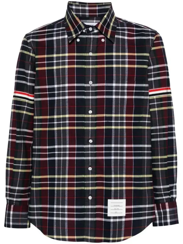 Thom Browne Tartan-check Flannel Shirt