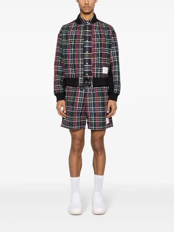 Thom Browne Tartan-check Flannel Shirt