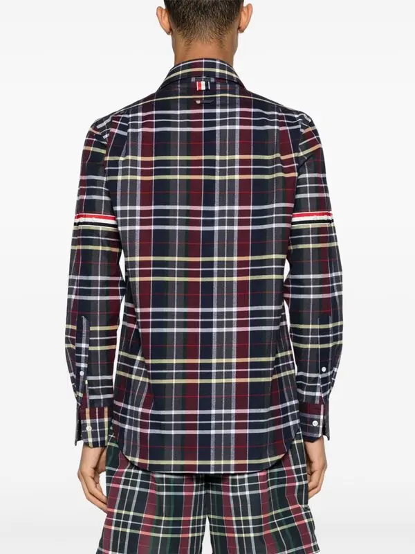 Thom Browne Tartan-check Flannel Shirt