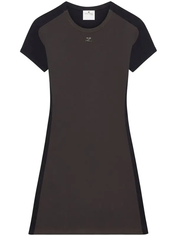COURREGES Contrast-frame Mini Dress