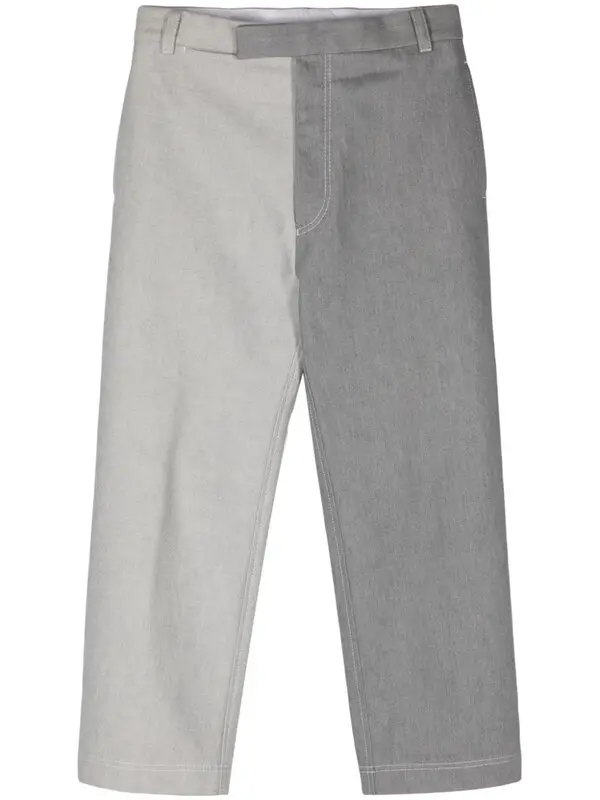 Thom Browne Two-tone Straight-leg Jeans