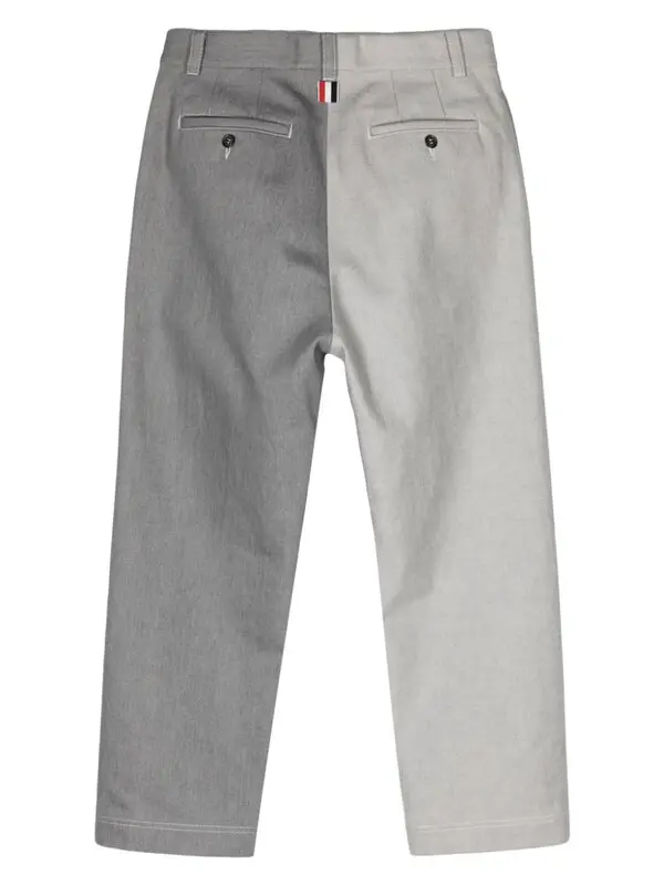 Thom Browne Two-tone Straight-leg Jeans