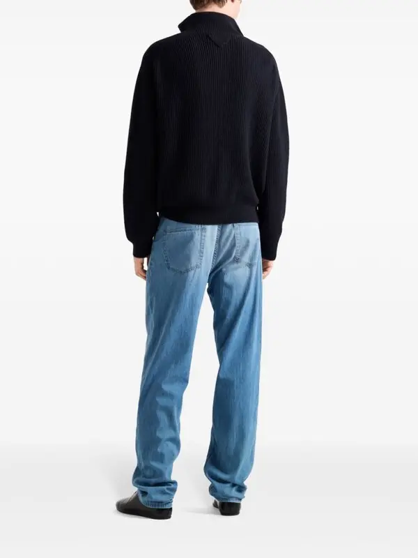 Prada Cashmere Polo Sweater