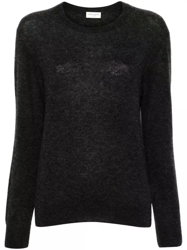 Saint Laurent Crew-neck Sweater - Grey
