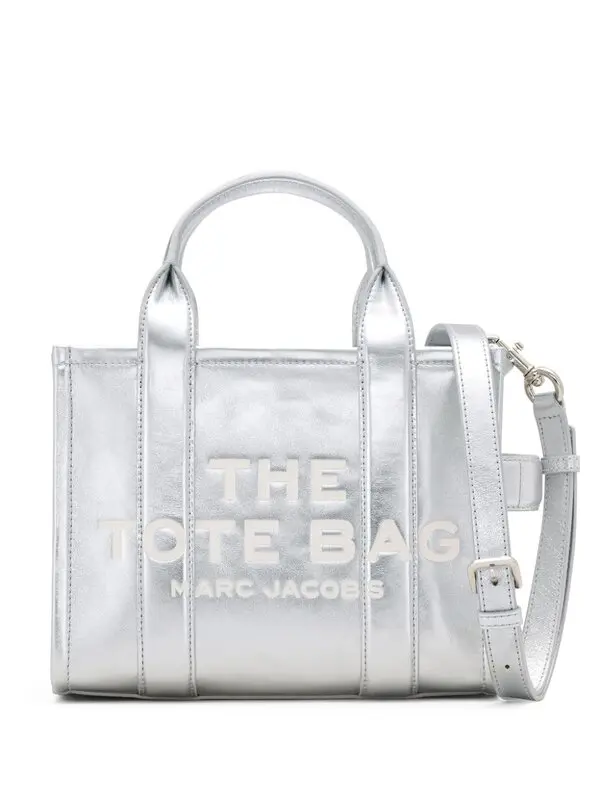 Marc Jacobs Small Metallic Tote Bag - Silver