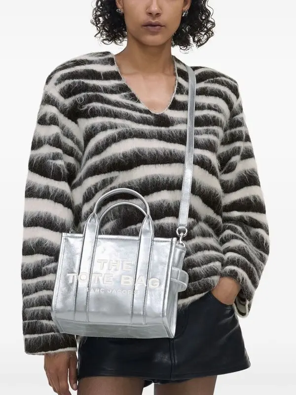 Marc Jacobs Small Metallic Tote Bag - Silver