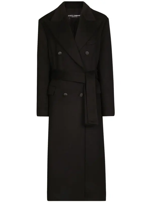 Dolce & Gabbana Double-breasted Coat - Black
