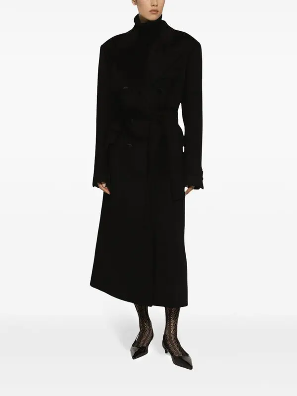 Dolce & Gabbana Double-breasted Coat - Black
