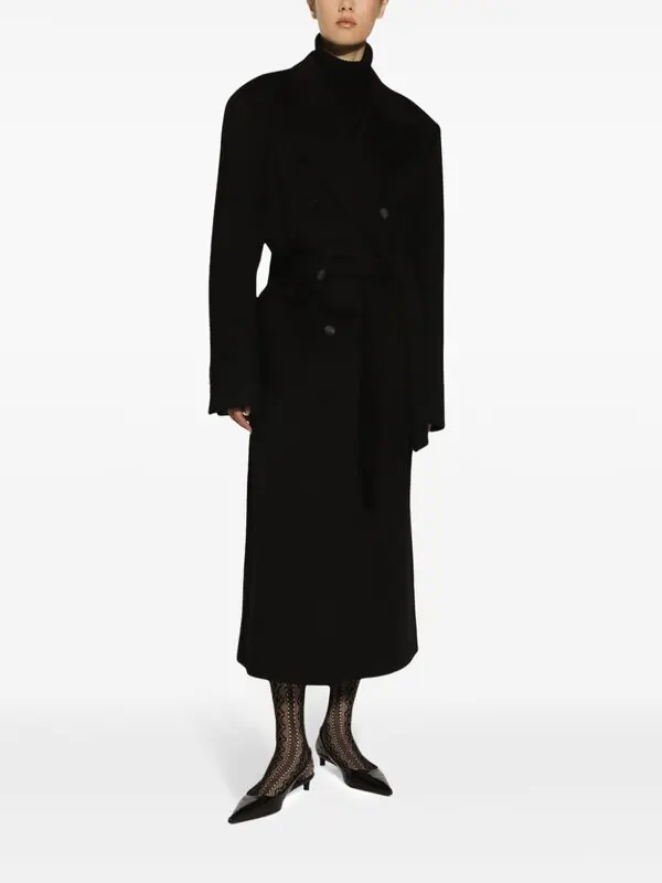 Dolce & Gabbana Double-breasted Coat - Black