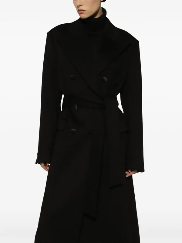 Dolce & Gabbana Double-breasted Coat - Black