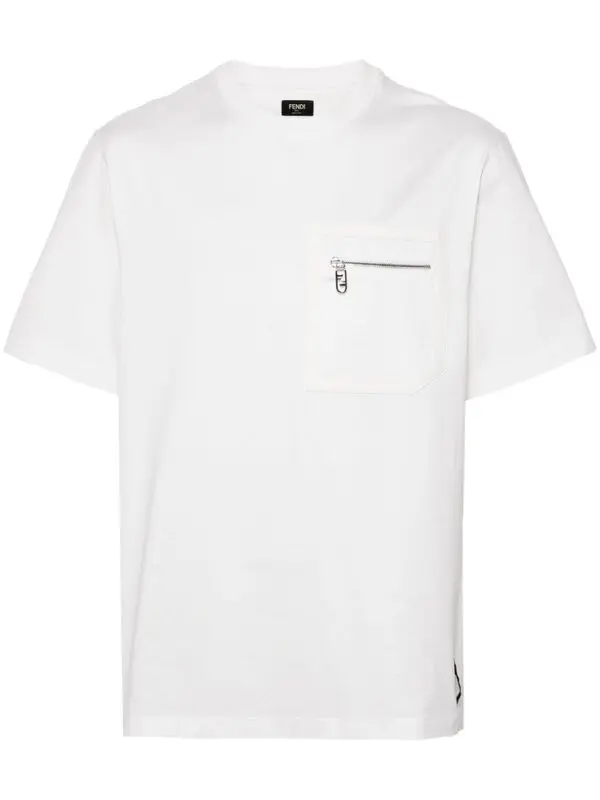 Fendi Ff-detailed T-shirt - White