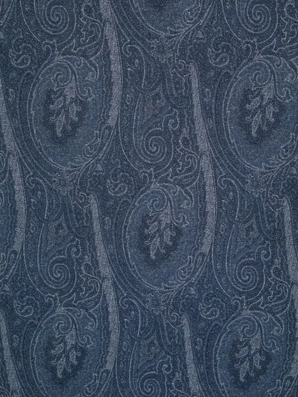 Etro Paisley-print Scarf - Blue