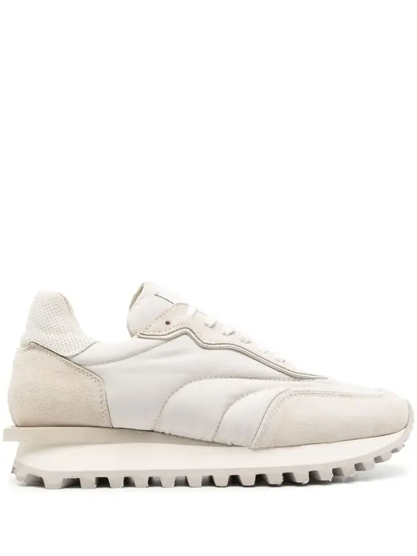 Eleventy Quilted Sneakers - Neutrals