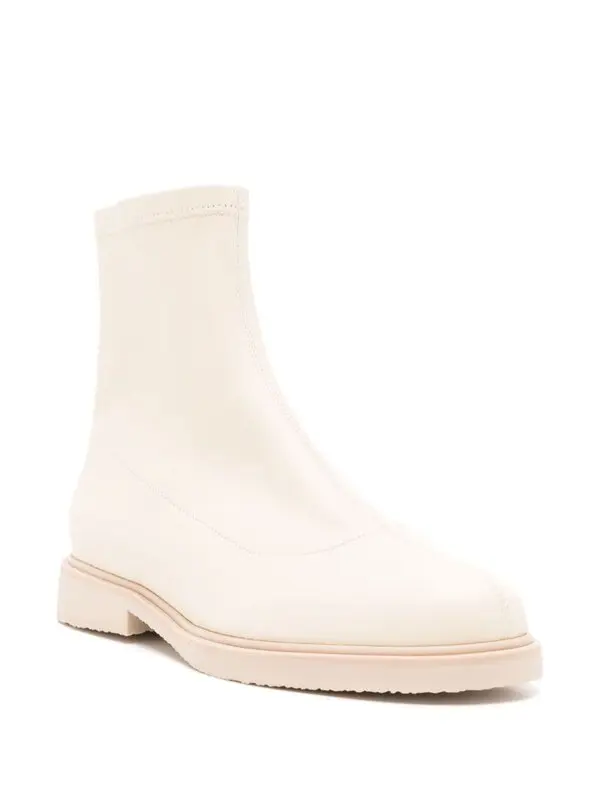 STUDIO CHOFAKIAN Ankle Leather Boots - White