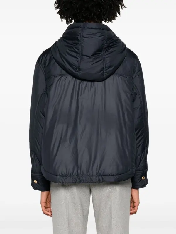 Thom Browne Hooded Down Shirt Jacket