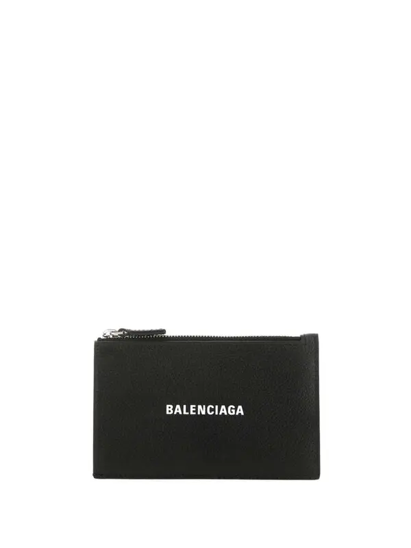 Balenciaga Leather Card Holder - Black