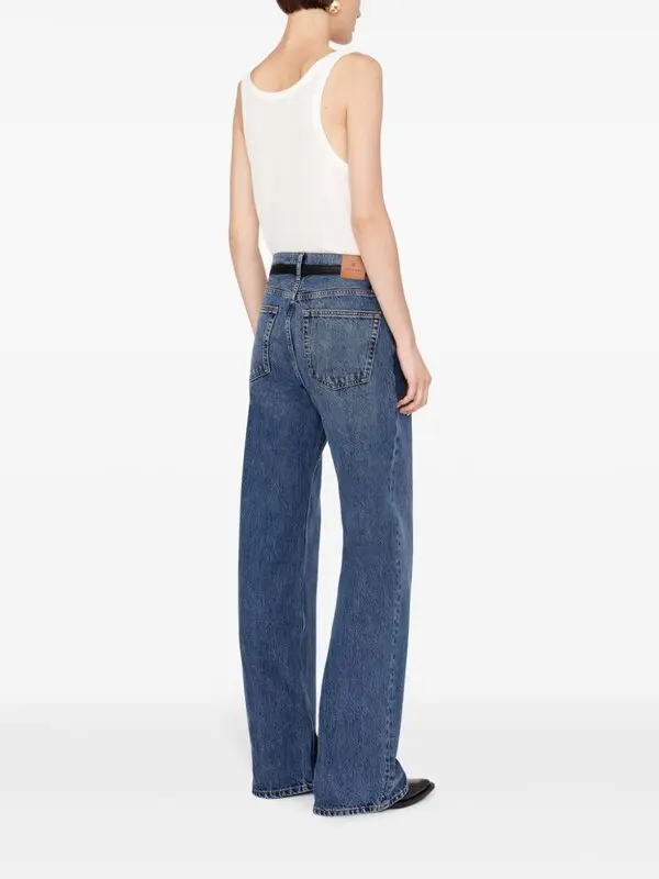 ANINE BING Hugh Wide-leg Jeans - Blue
