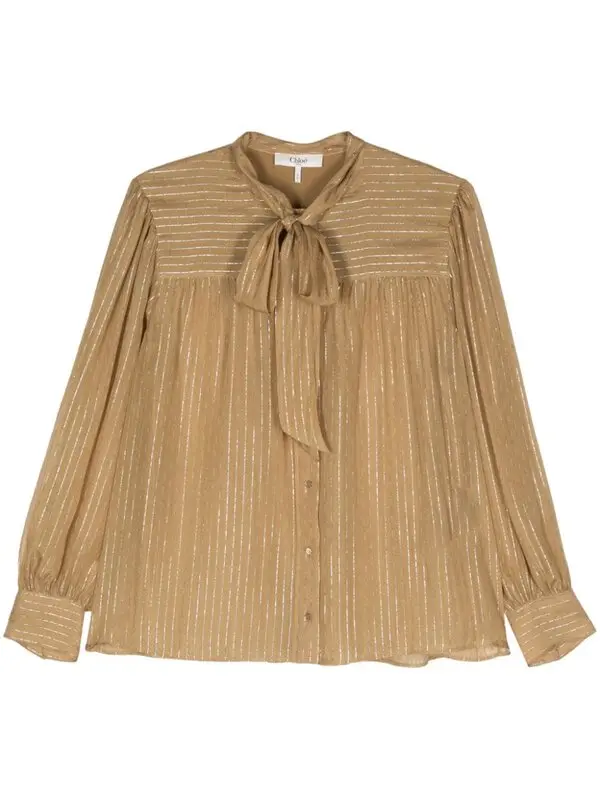 Chloé Lurex Silk Blouse