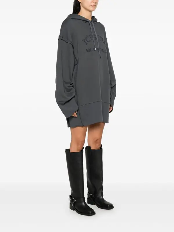 Iceberg Logo-embroidered Mini Dress