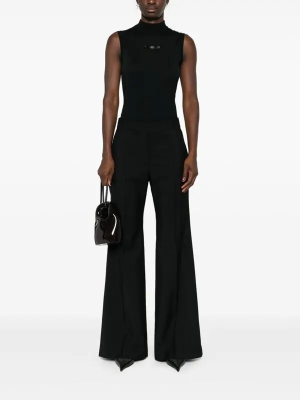 Givenchy Flared Wool-mohair Trousers