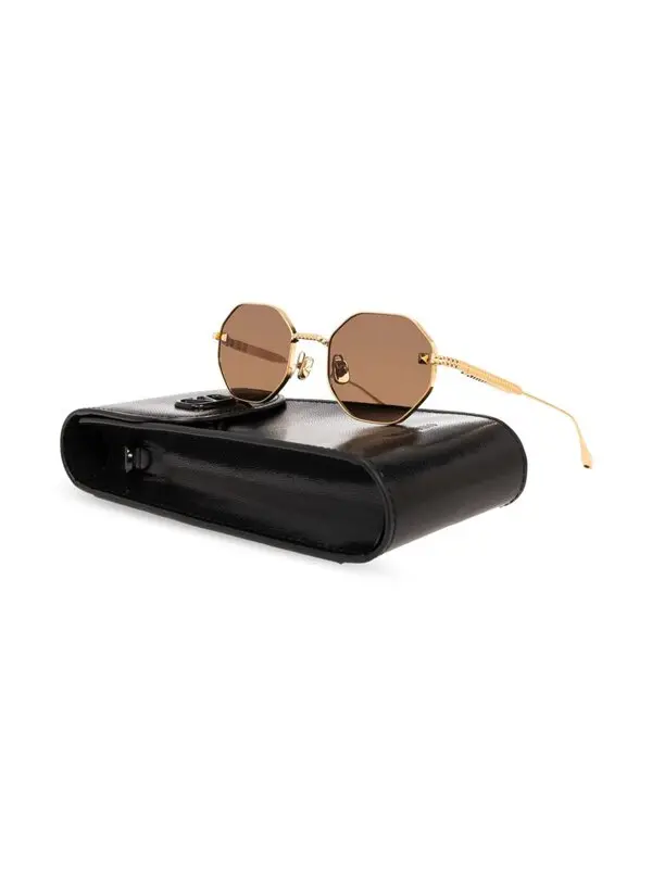 Valentino Garavani Rockstud Octagonal Sunglasses - Gold