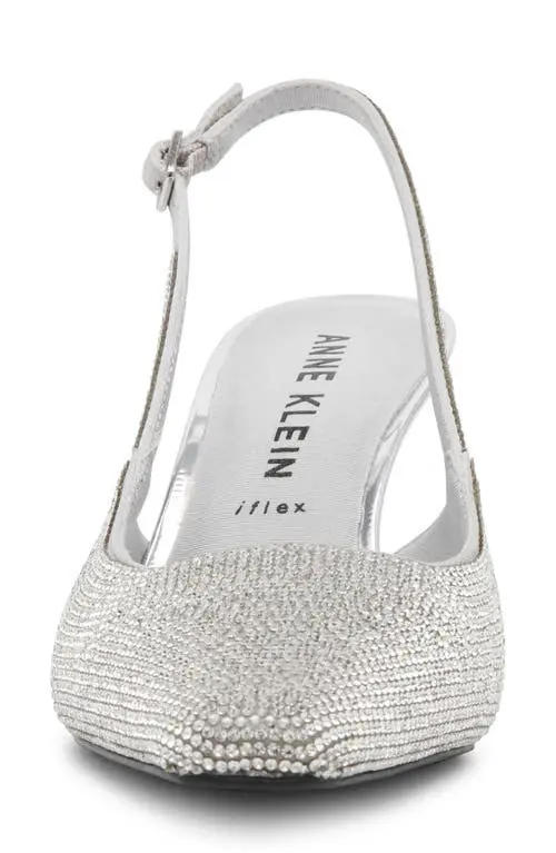 Anne Klein Rosel Slingback Pump - Silver Crystal