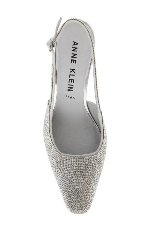 Anne Klein Rosel Slingback Pump - Silver Crystal