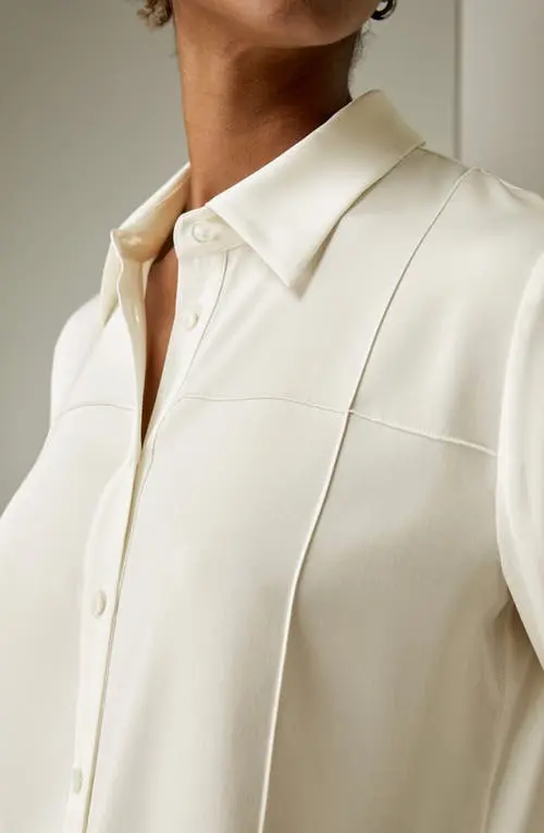 Lilysilk Sprezzatura Silk Blouse - Natural White