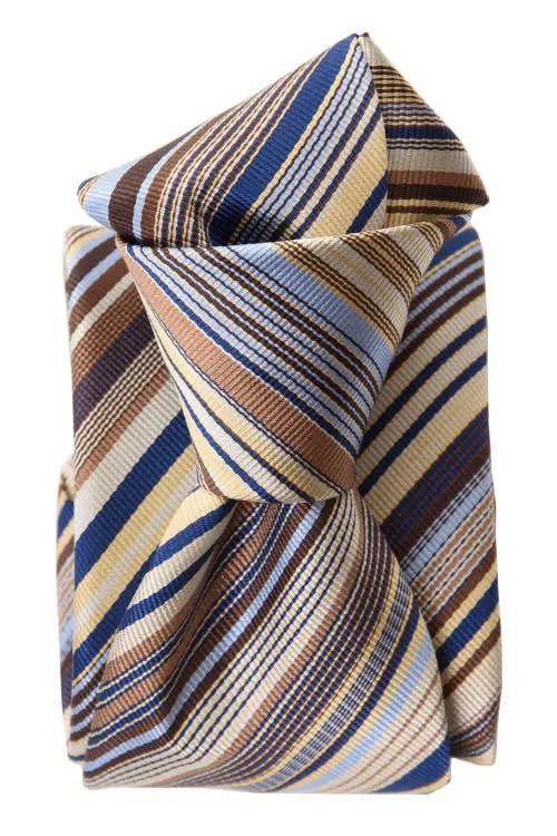 ELIZABETTA Arezzo Extra Long Silk Jacquard Neck Tie