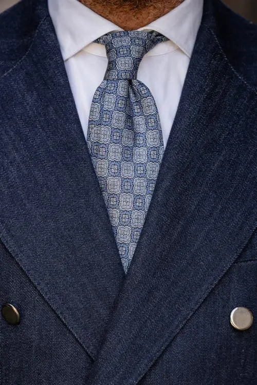 ELIZABETTA Veneto Extra Long Printed Neck Tie