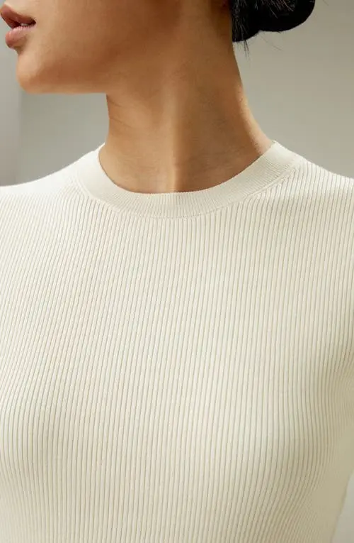 Lilysilk Essential Silk Knit Top - White