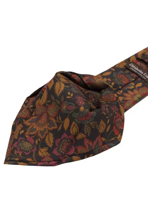 ELIZABETTA Calvino Extra Long Printed Neck Tie