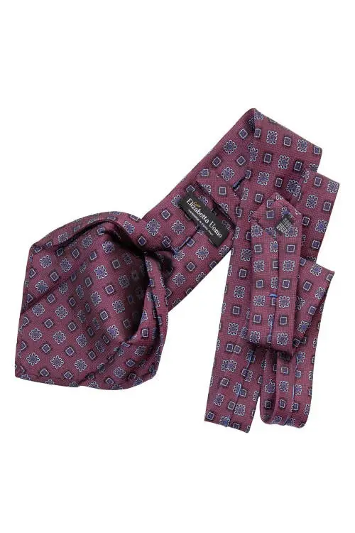 ELIZABETTA Trento Extra Long Silk Jacquard Neck Tie