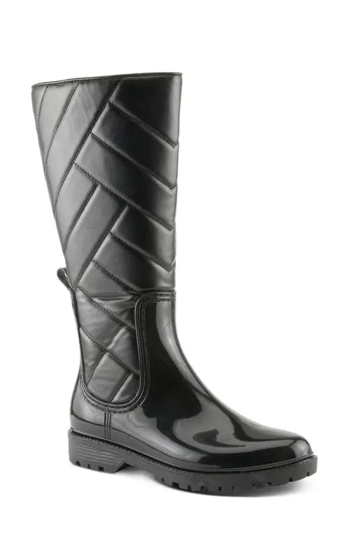 SPRING STEP SHOES Maiza Waterproof Quilted Rain Boots