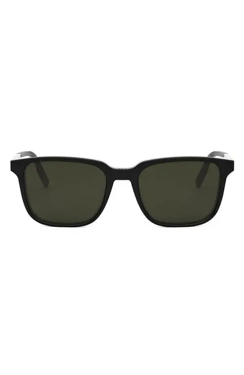 Dior Tag Su 56mm Square Sunglasses - Black/other/green