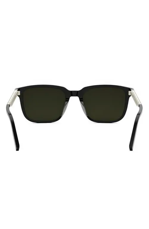 Dior Tag Su 56mm Square Sunglasses - Black/other/green