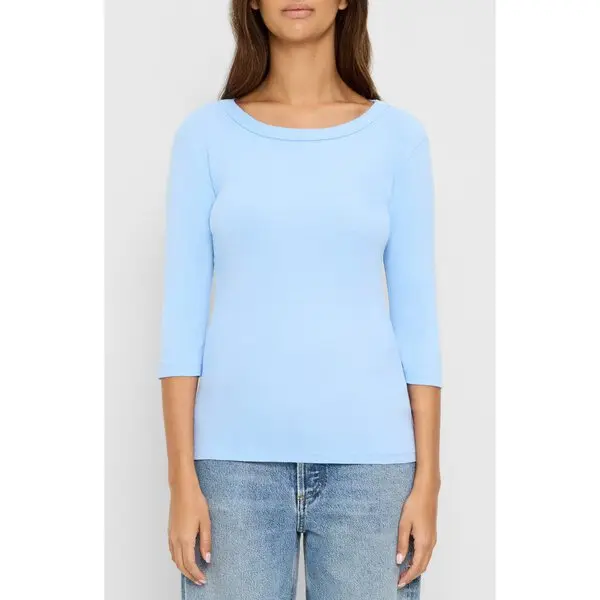 Michael Stars Basic Band Crewneck T-shirt - Sky