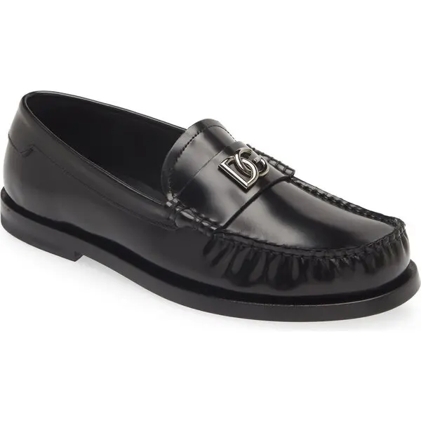 Dolce & Gabbana Logo Moc Toe Loafer