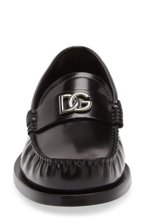 Dolce & Gabbana Logo Moc Toe Loafer