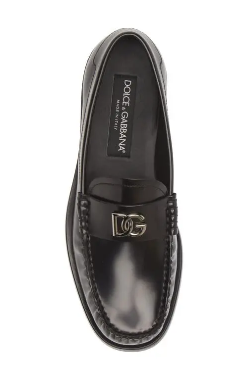 Dolce & Gabbana Logo Moc Toe Loafer