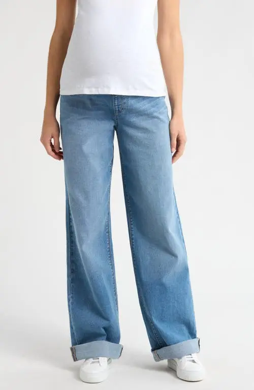 1822 Denim Over The Bump Wide Leg Maternity Jeans - Paige