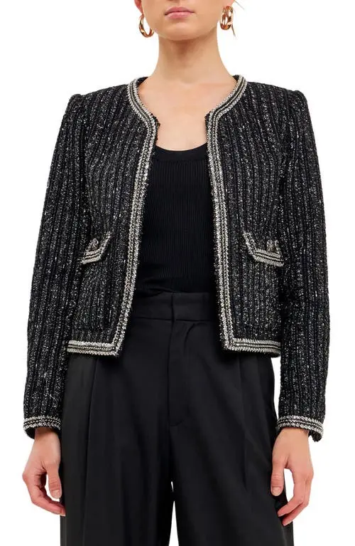 Endless Rose Sequin Tweed Jacket