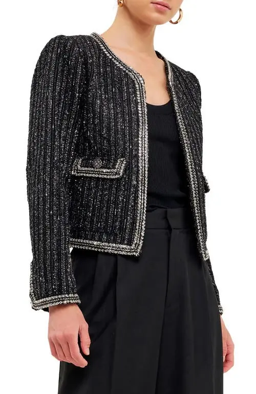 Endless Rose Sequin Tweed Jacket