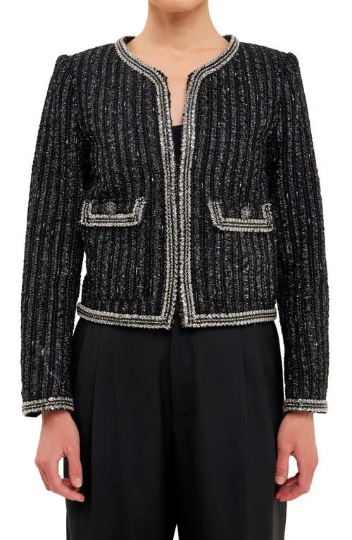 Endless Rose Sequin Tweed Jacket