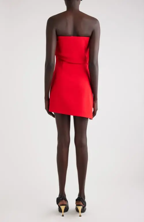 Givenchy Big Bow Asymmetric Strapless Dress