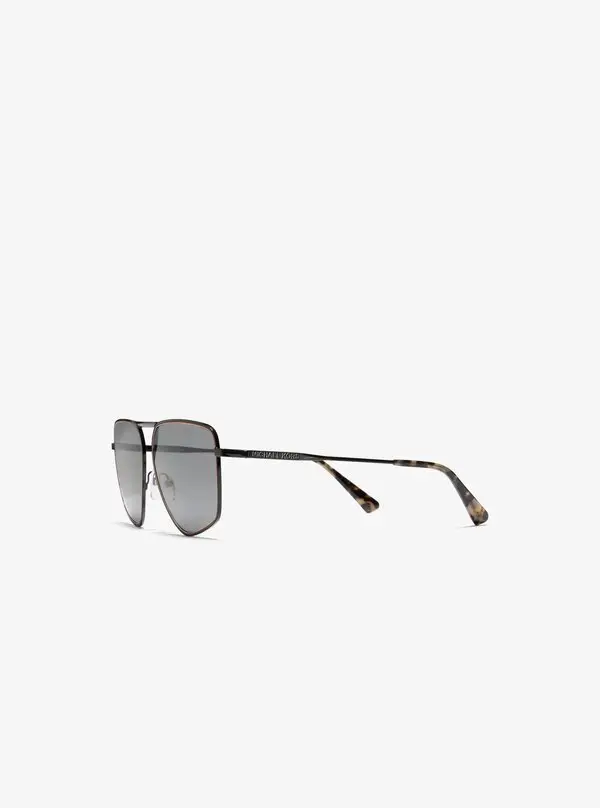 Michael Kors Silverton Aviator Sunglasses - Black