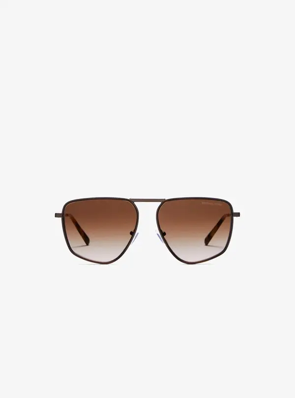 Michael Kors Silverton Aviator Sunglasses - Natural