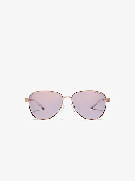 Michael Kors Biarritz Aviator Sunglasses - Pink