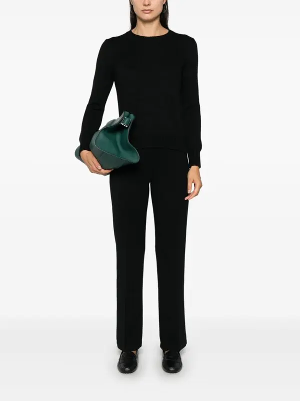 BLANCA VITA Ribbed-knit Sweater - Black